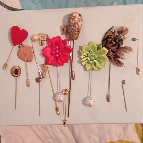 Jewelry | Variety Of 14 Stick Pins | Poshmark